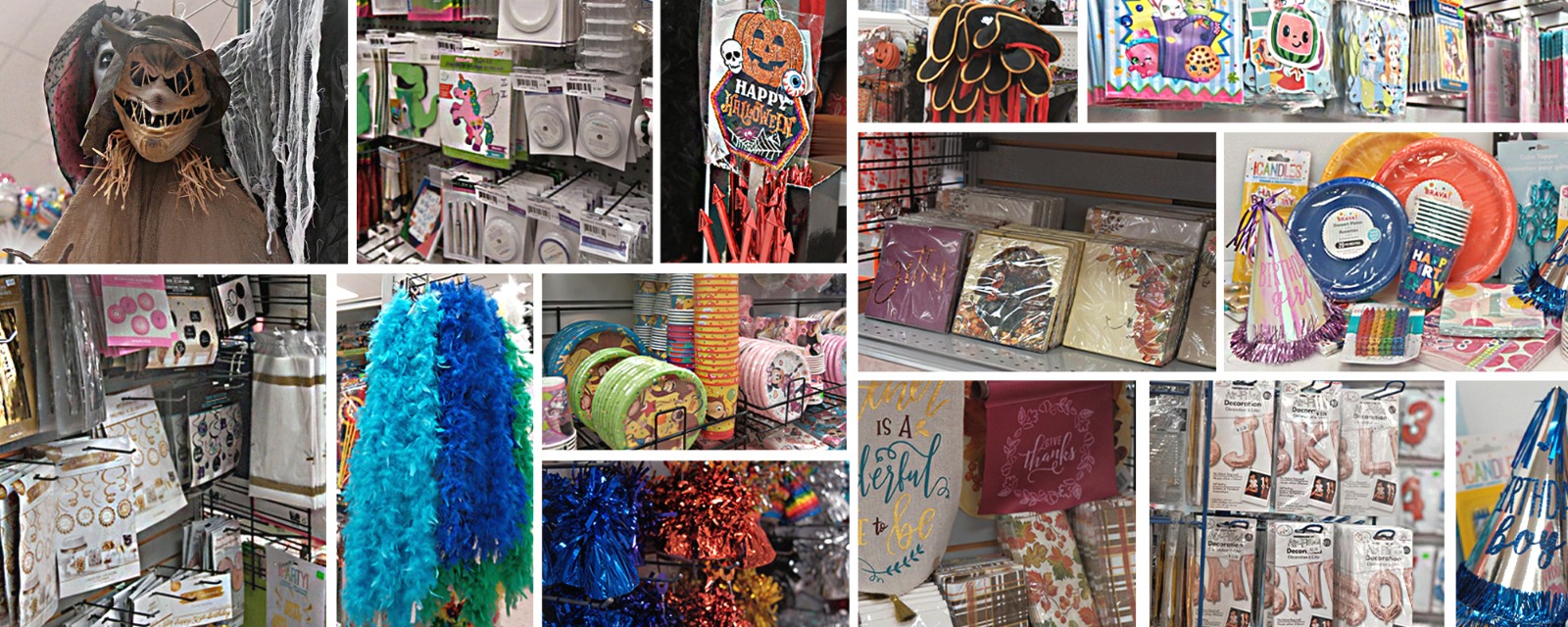 Party Supplies Section - Dollar Xpress
